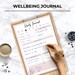 Printable Wellness Journal,printable Wellbeing Planner,planner Bundle ...