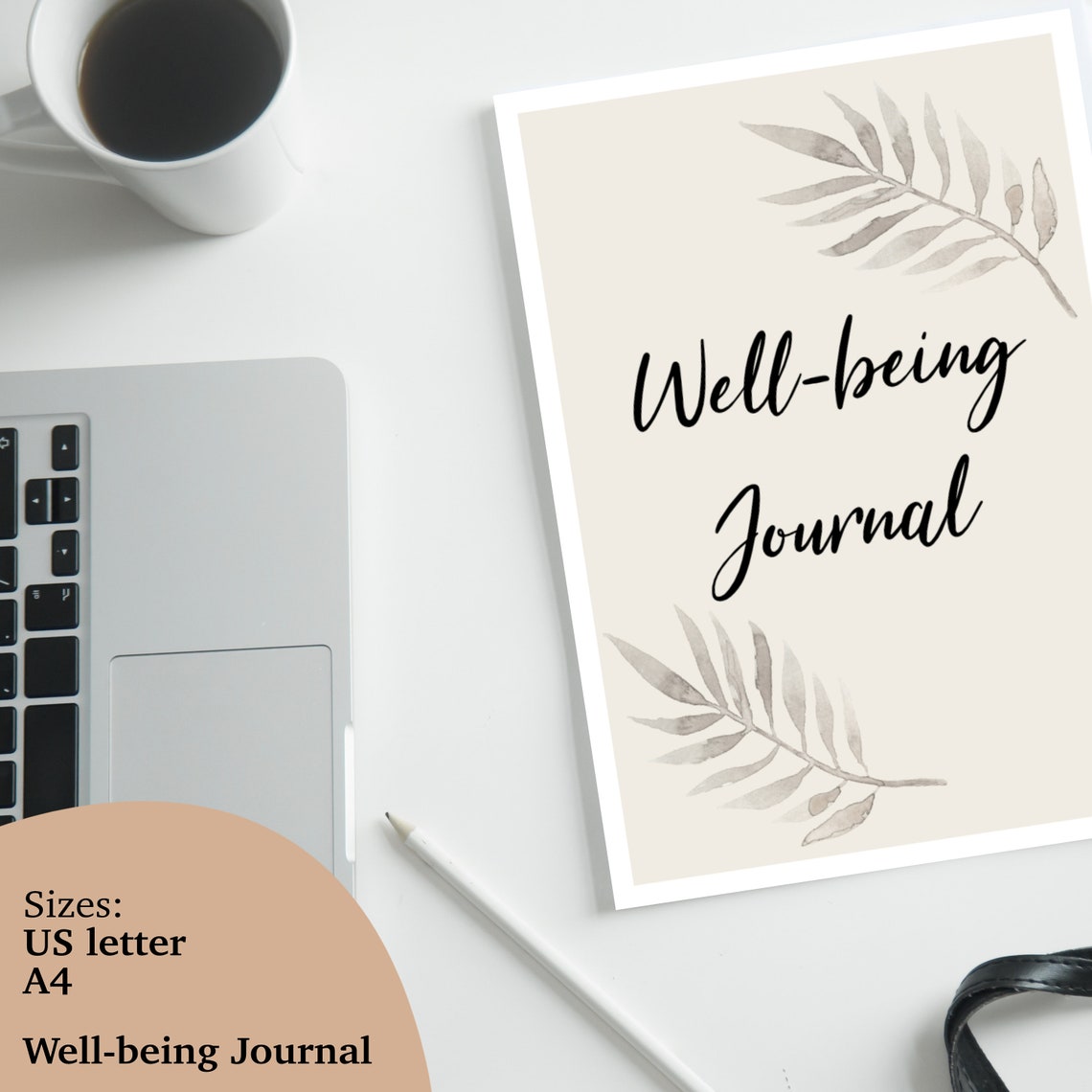 Printable Wellness Journal, Printable Wellbeing Planner, Planner Bundle ...
