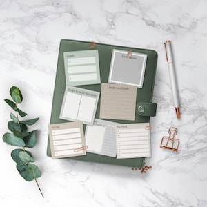 Printable Simple Planner Cards,productivy Cards,printable Sticky Notes ...