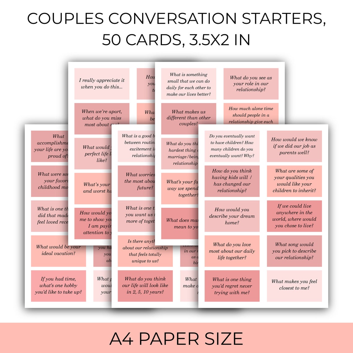 Couples Conversation Starters,printable Date Night Cards,valentine's ...