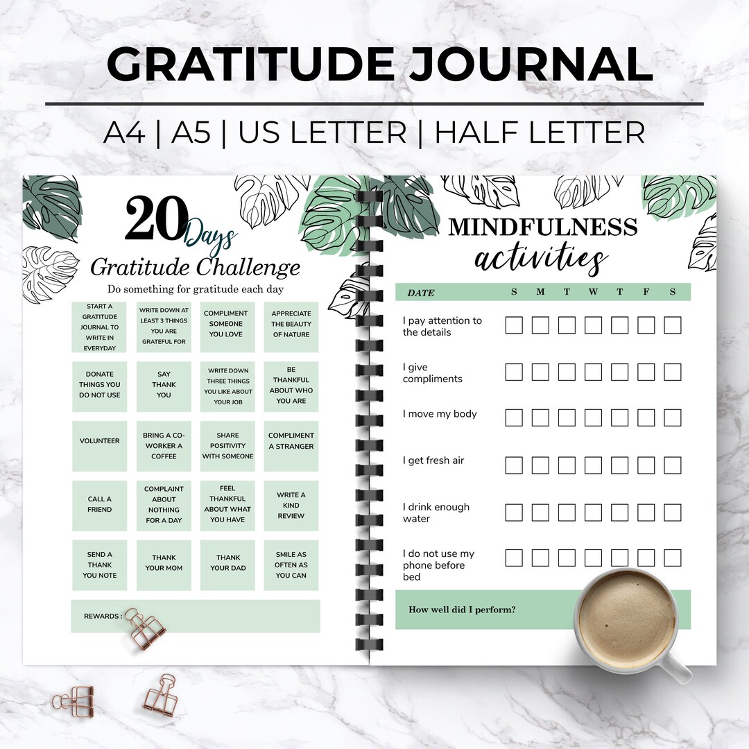 Journal de gratitude imprimable, Journal de gratitude, Gratitude ...