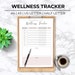 Printable Wellness Journal,printable Wellbeing Planner,wellness Tracker ...