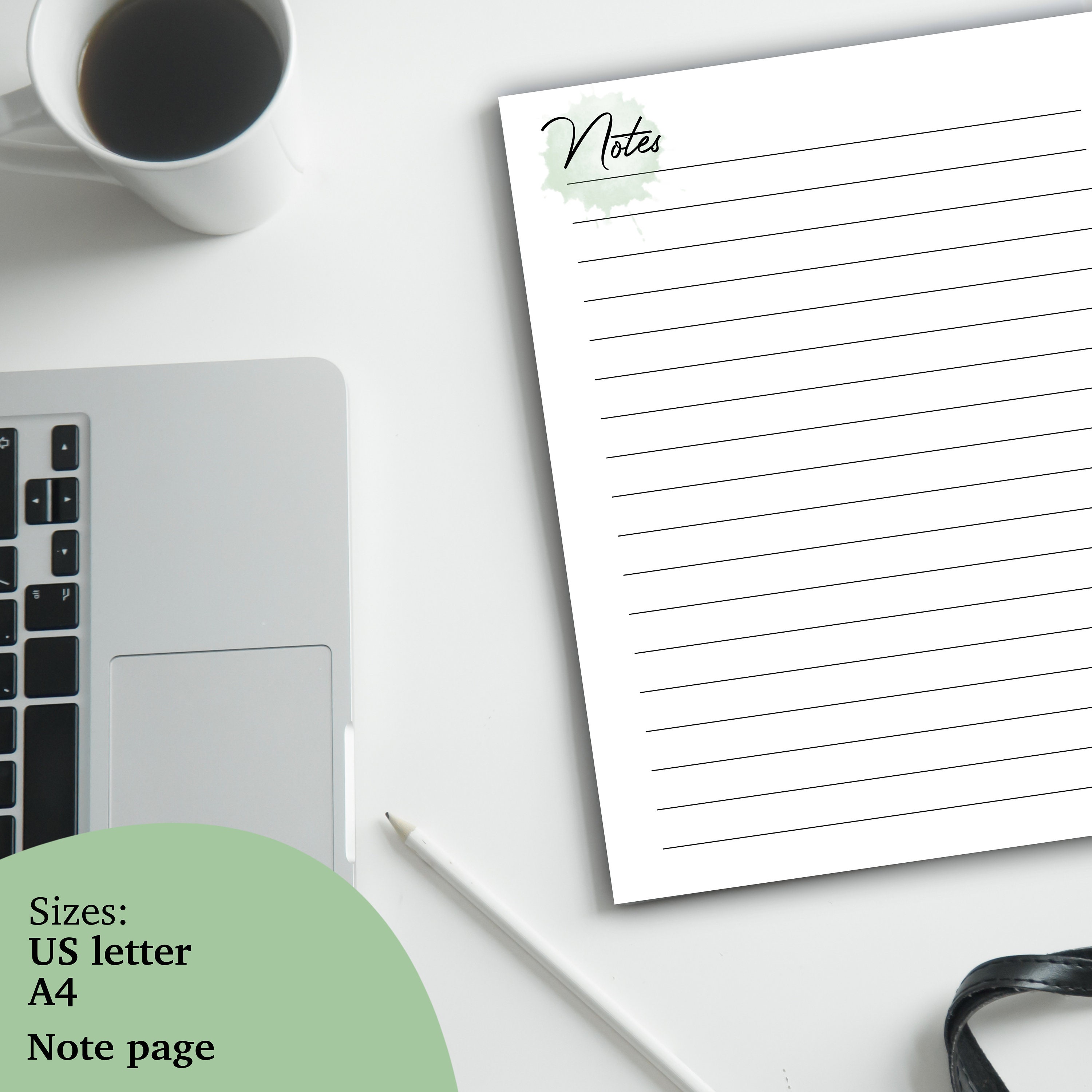 Printable Notes, Notes Page Printable, Printable Planner, Dot Grid ...