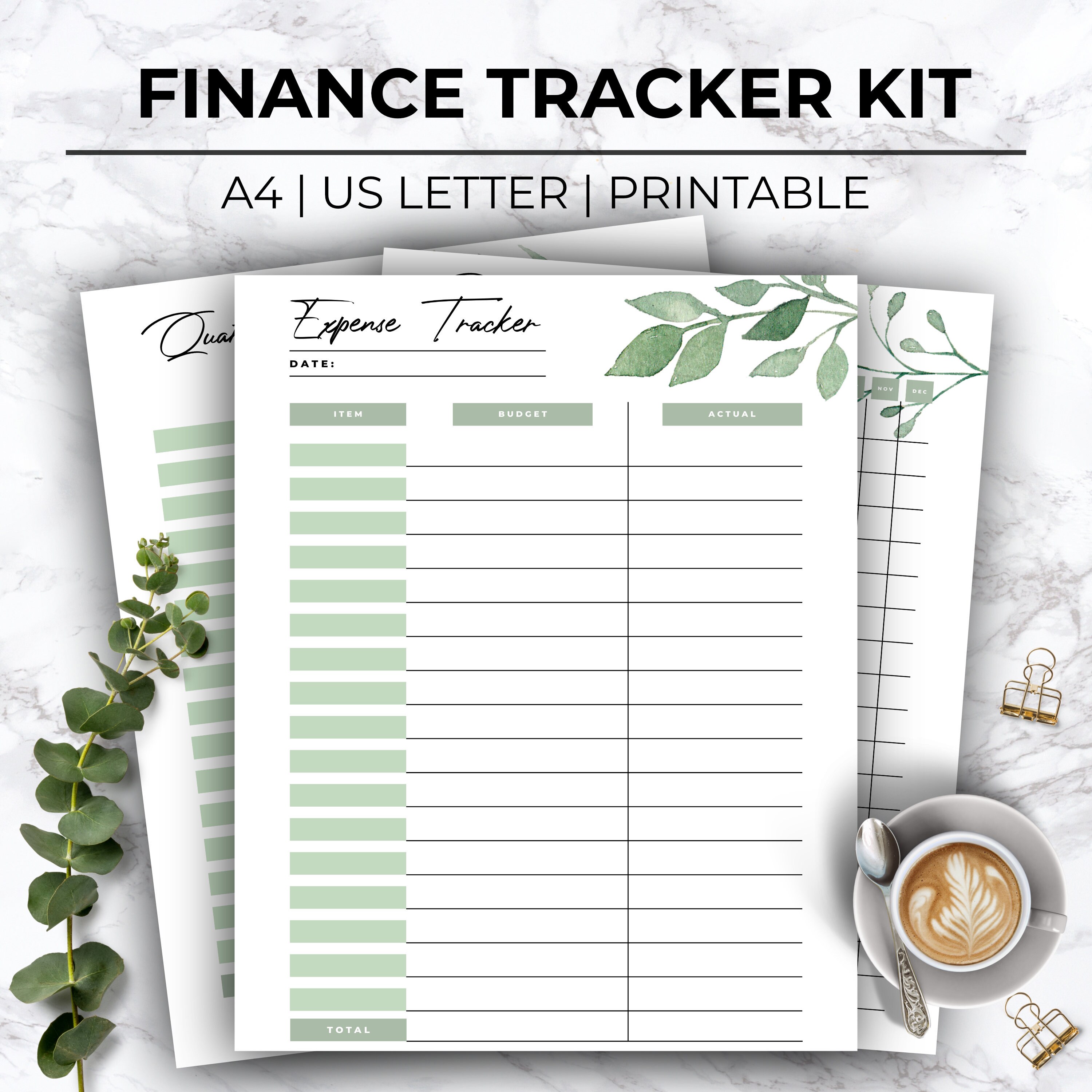 Printable Finance Tracker,bill Tracker,income Planner,printable Expense ...