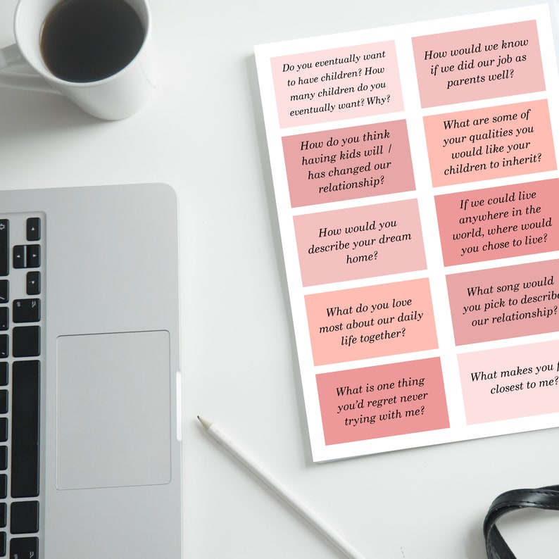 Couples Conversation Starters,printable Date Night Cards,valentine's ...
