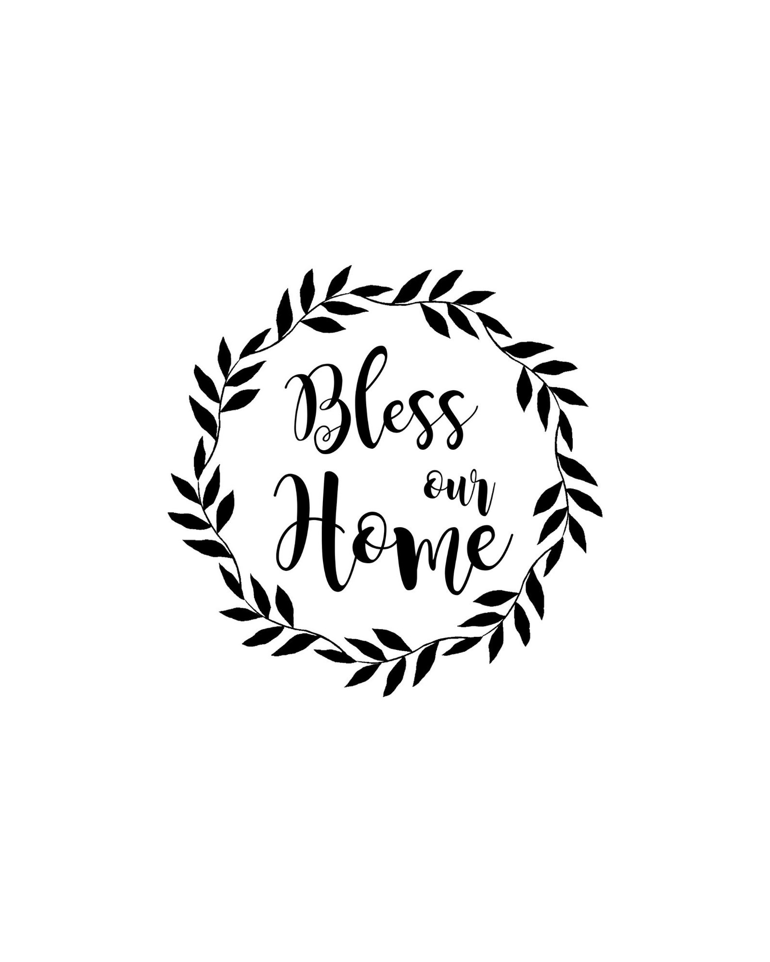 Bless Our Home Svg, Download Today! - Etsy