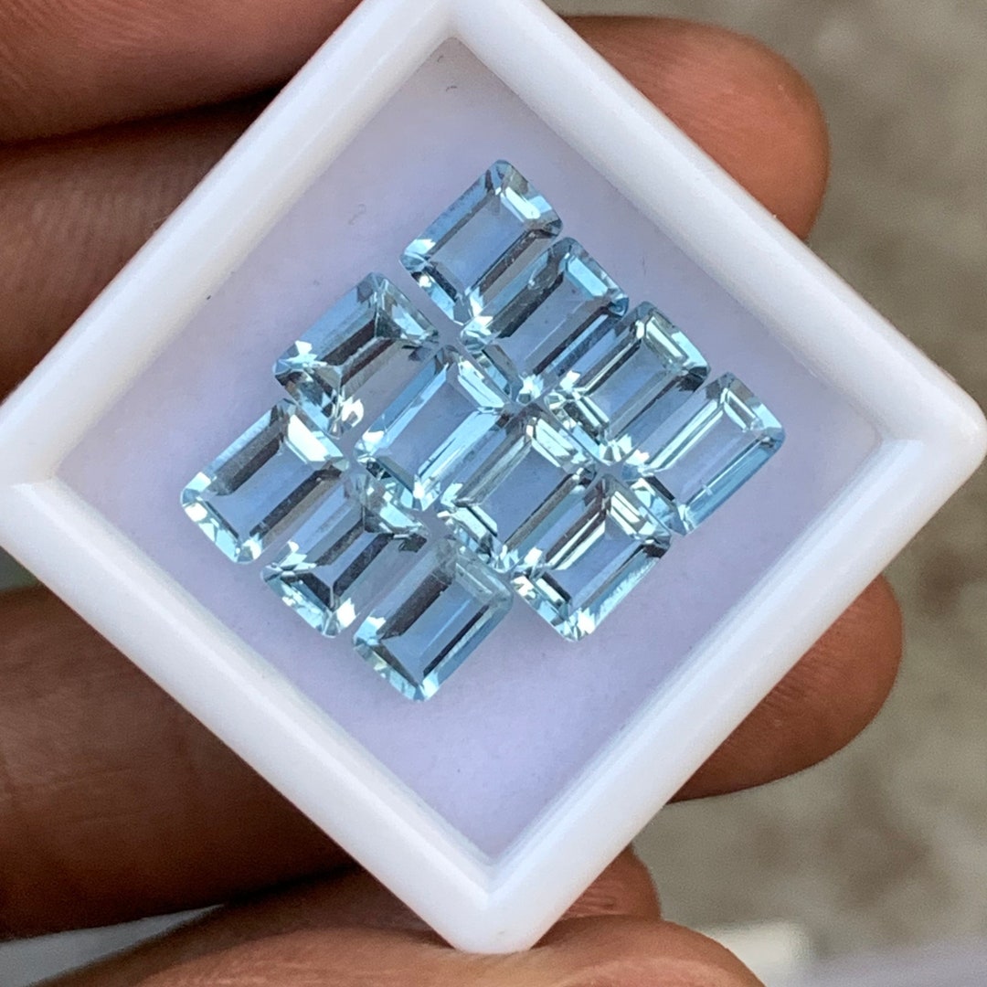 Natural Aquamarine Octagon Shape Step Cut, Aquamarine Loose Gemstone ...
