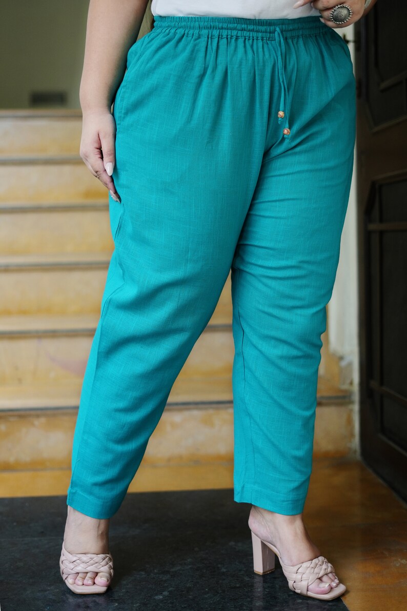 Plus Size Bottoms for Women Large Size Trouser With Pockets - Etsy