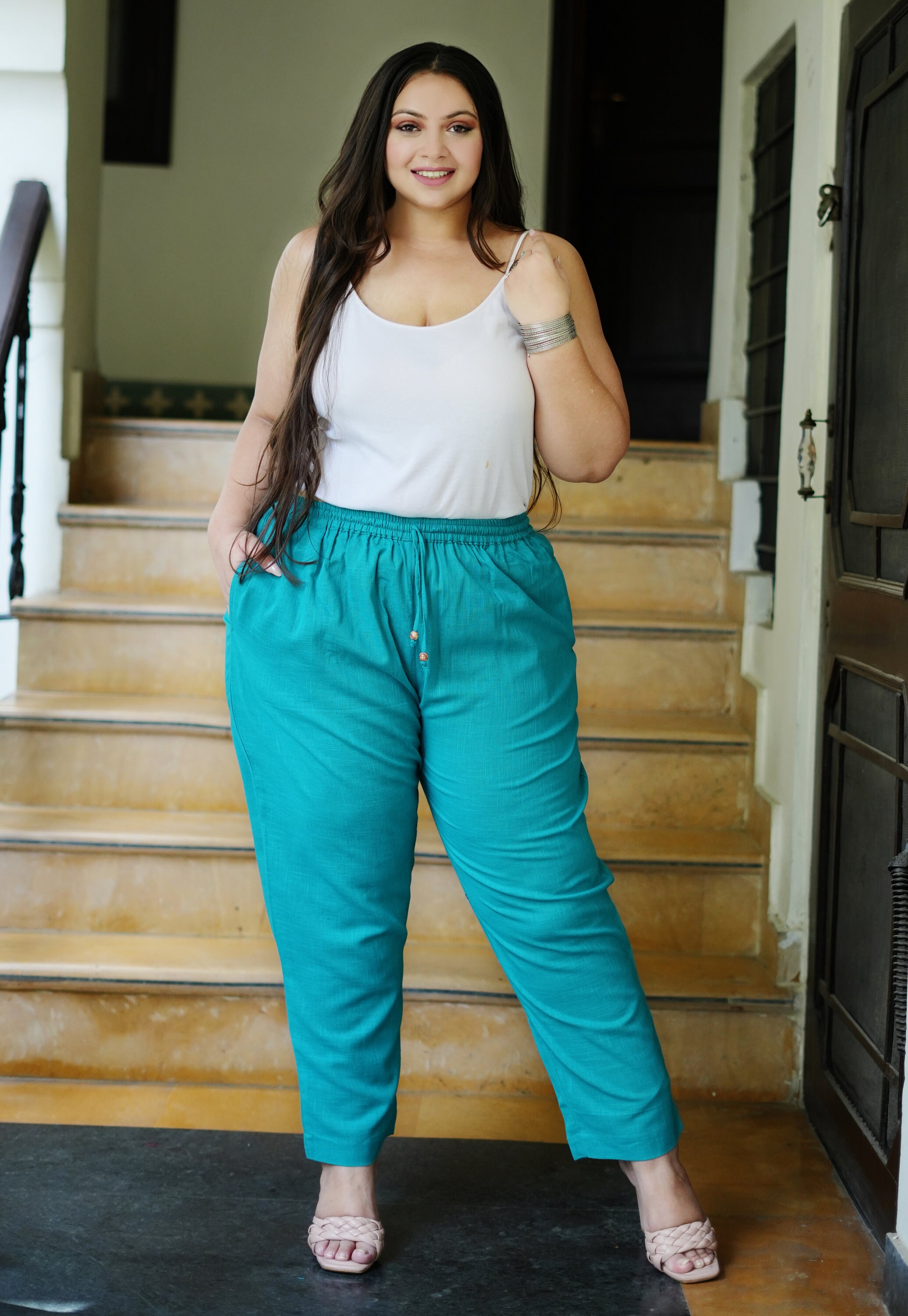 Plus Size Bottoms for Women Large Size Trouser With Pockets Indian ...