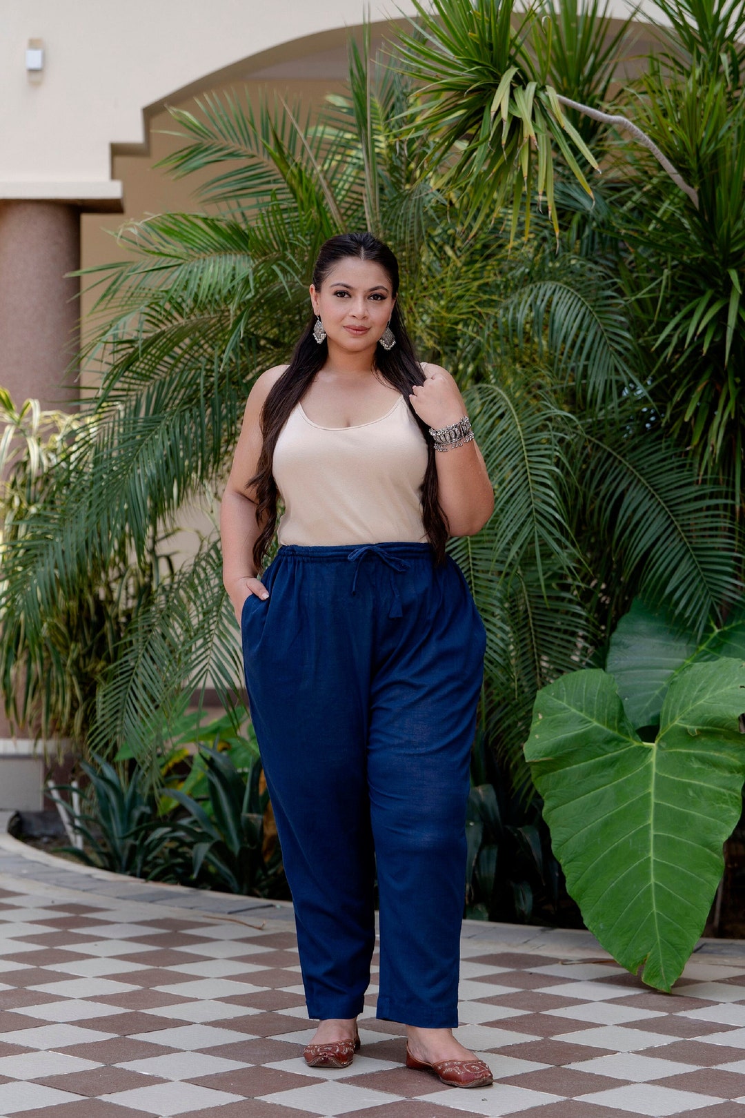 Plus Size Bottoms for Women | Large Size Trouser With Pockets | Indian ...