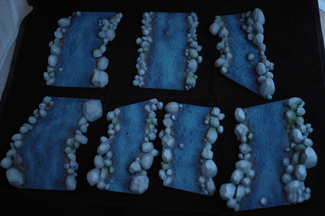 Modular River 100cm 40 Inch Wargaming & Tabletop Terrain 28-32 Mm Scale ...