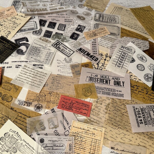 Ephemera Collage - Etsy