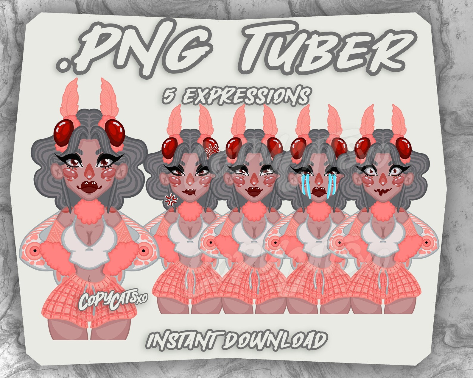 Premade Cozy Pink Moth Pngtuber Avatar || Stream Asset || Veadotube ...