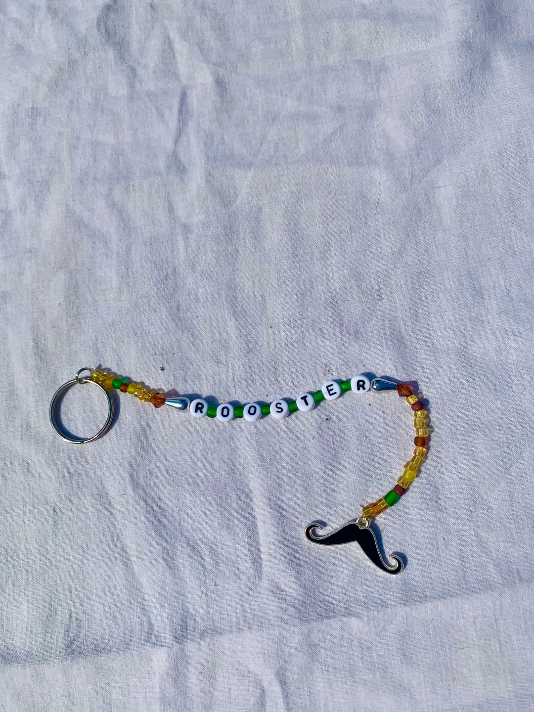 Rooster- Top Gun Maverick-inspired Beaded Keychain. Top Gun Keychain ...