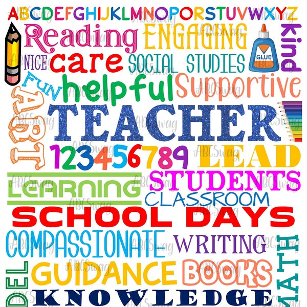 Teacher Subway Art - Etsy