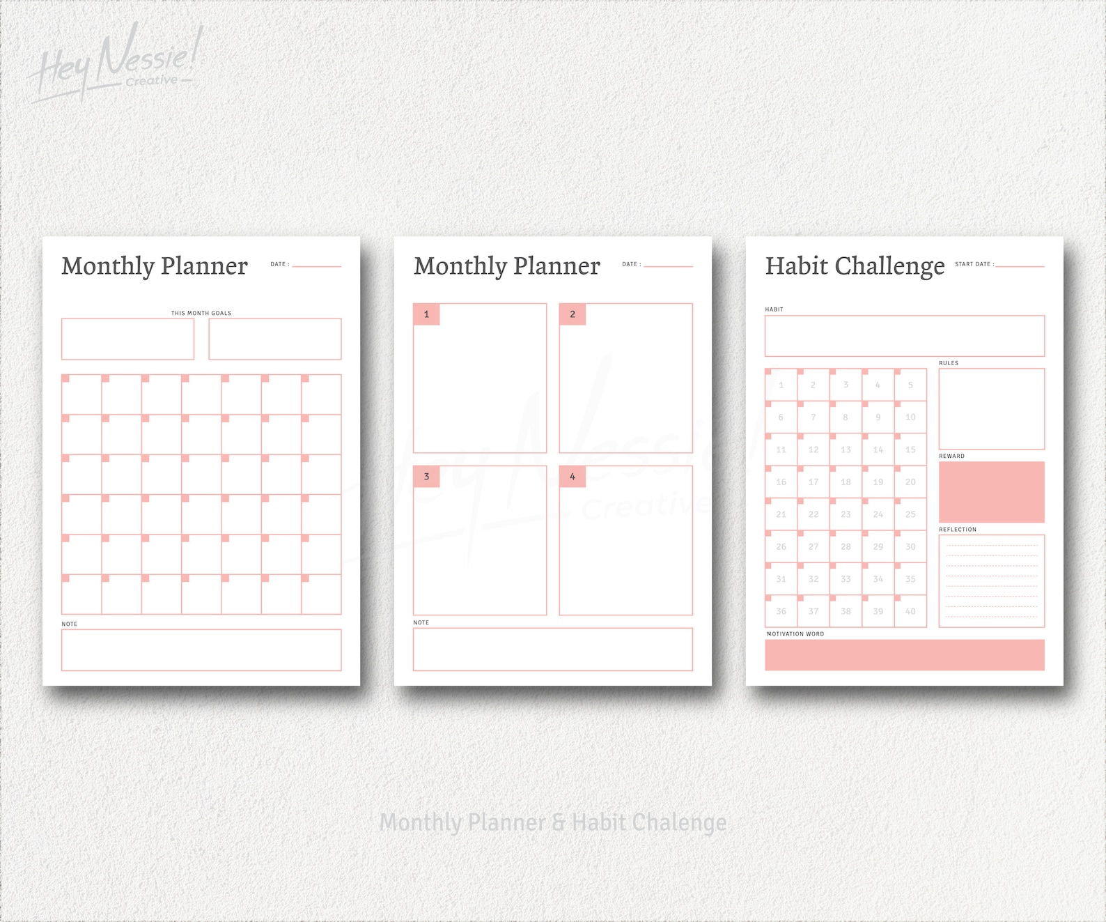 Printable Life Planner Bundle: Daily, Weekly, Monthly (PDF Printable ...