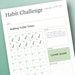 40 Day Habit Challenge Tracker, Goal Tracker, A4, A5 Size PDF - Etsy