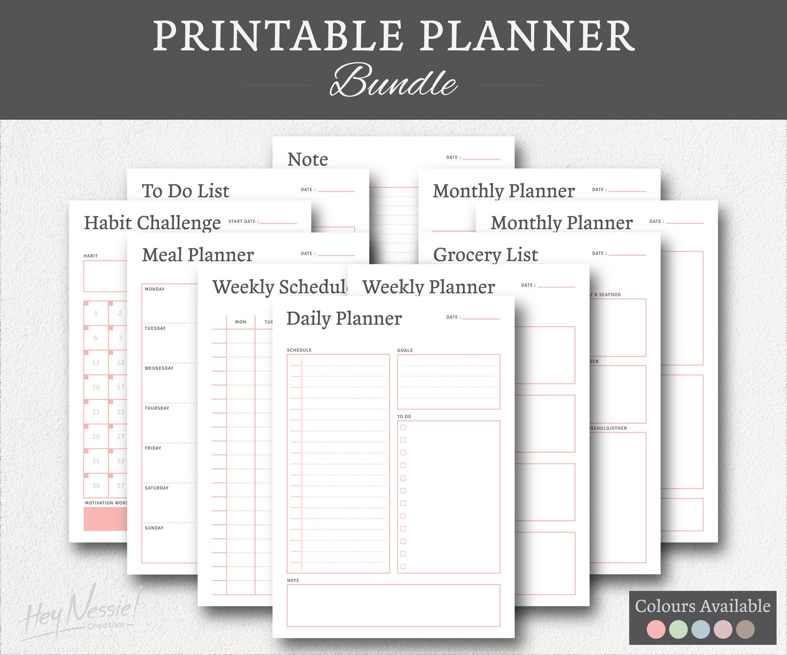 Printable Life Planner Bundle, Planner Essentials Kit, Activity ...