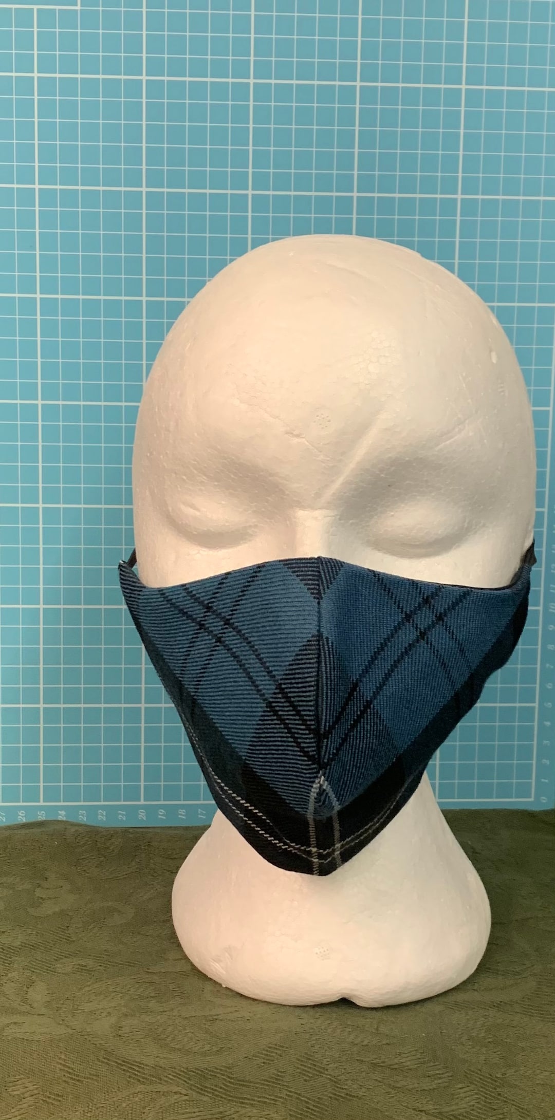 BLUE RAMSEY FACEMASK - Etsy