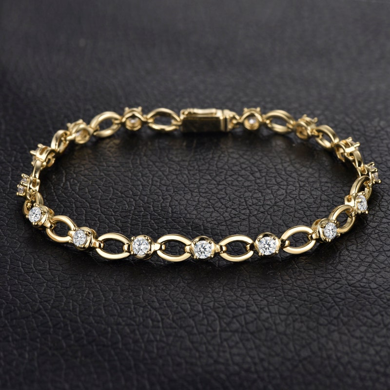 Yellow Gold Bracelet - Etsy