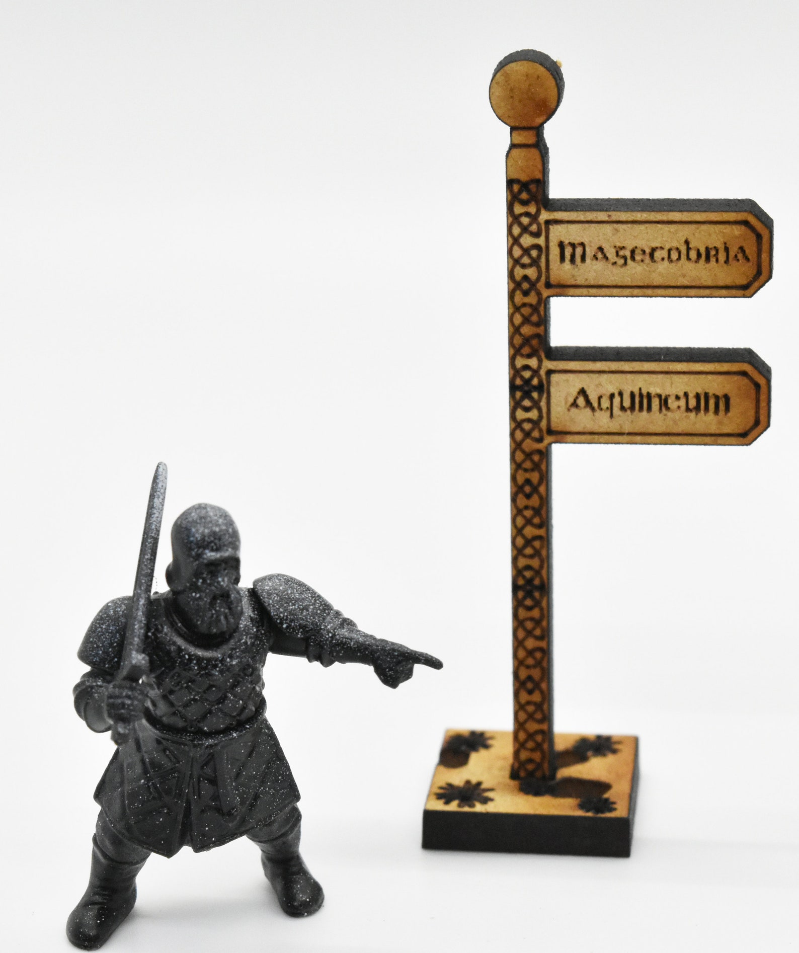Laser cut 3 piece medieval sign post set 28mm scale | Etsy