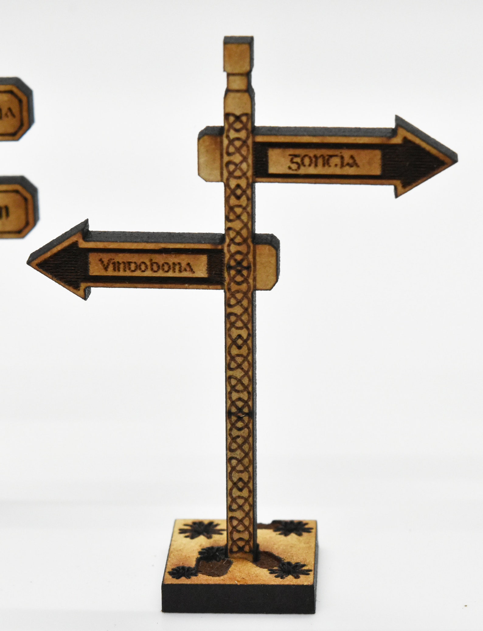 Laser cut 3 piece medieval sign post set 28mm scale | Etsy