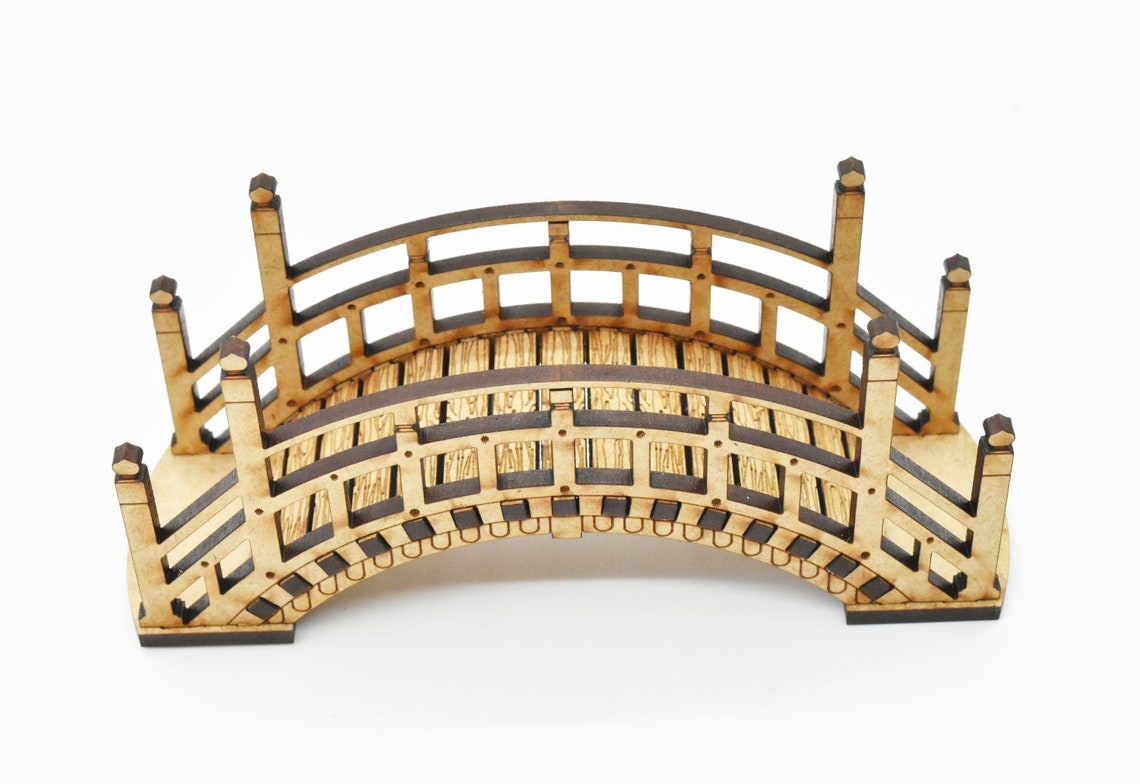 Laser cut Bridge 28mm scale Miniature Terrain Japan | Etsy