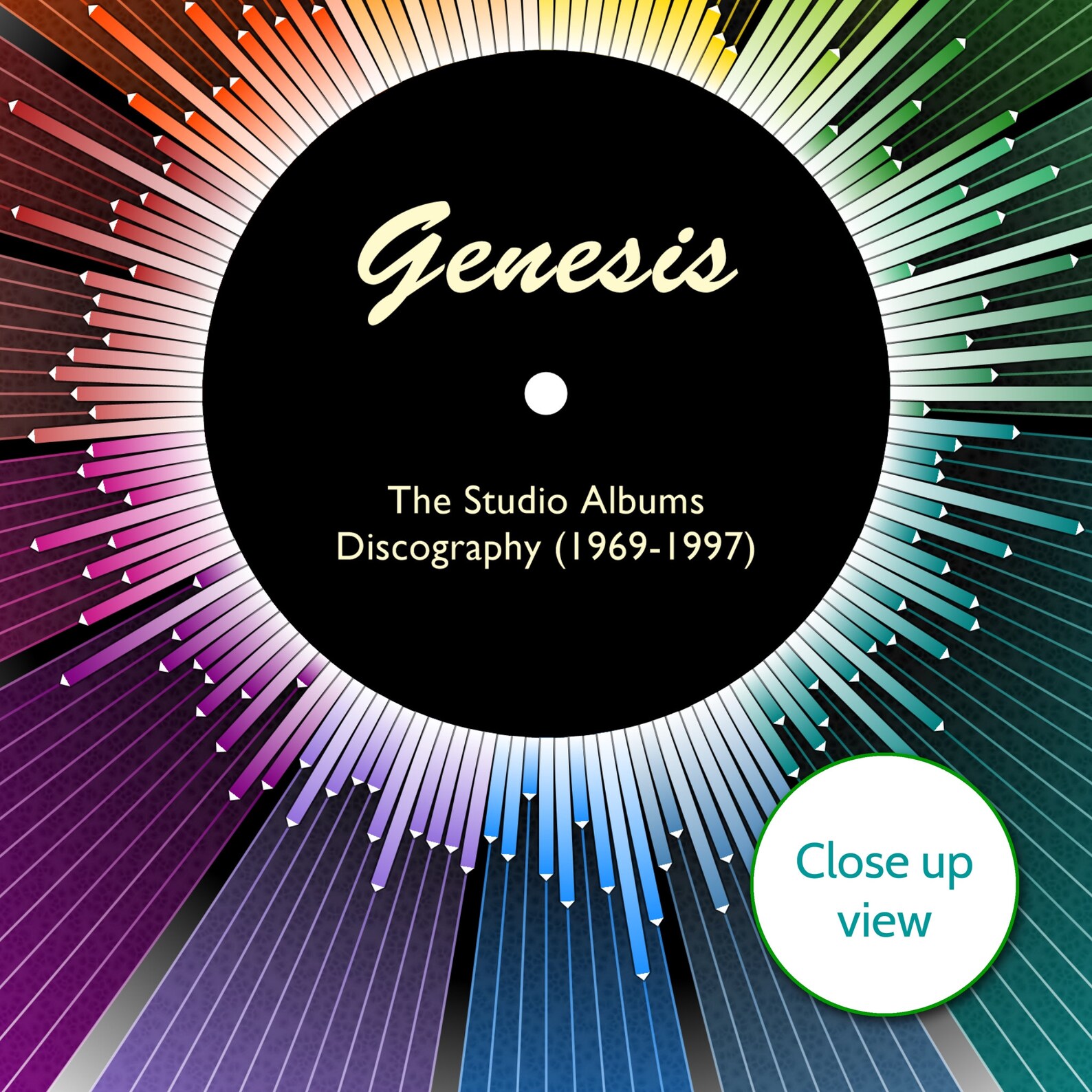 Genesis band poster / genesis print discography / genesis fan | Etsy