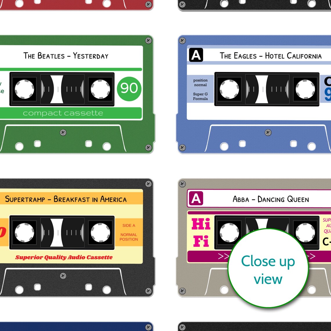 Personalised Cassette Printable PDF / Custom Cassette Print / - Etsy ...