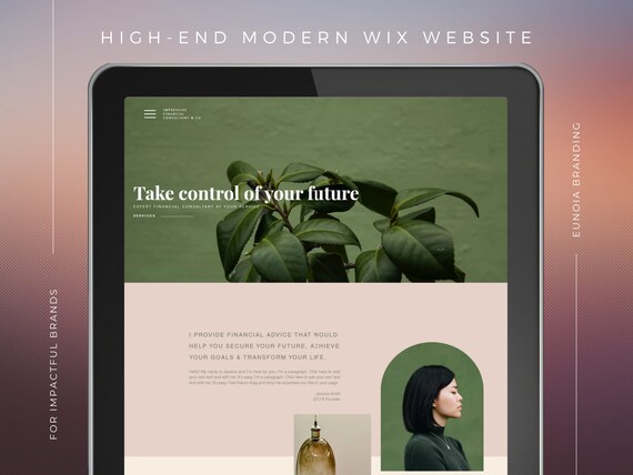 High-end Modern Wix Website Template Web Design Wix Website | Etsy