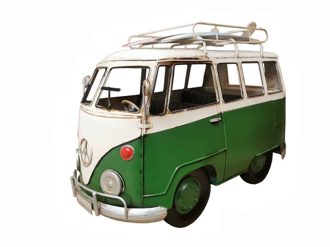 Vintage Green Bus Metal Model - Etsy