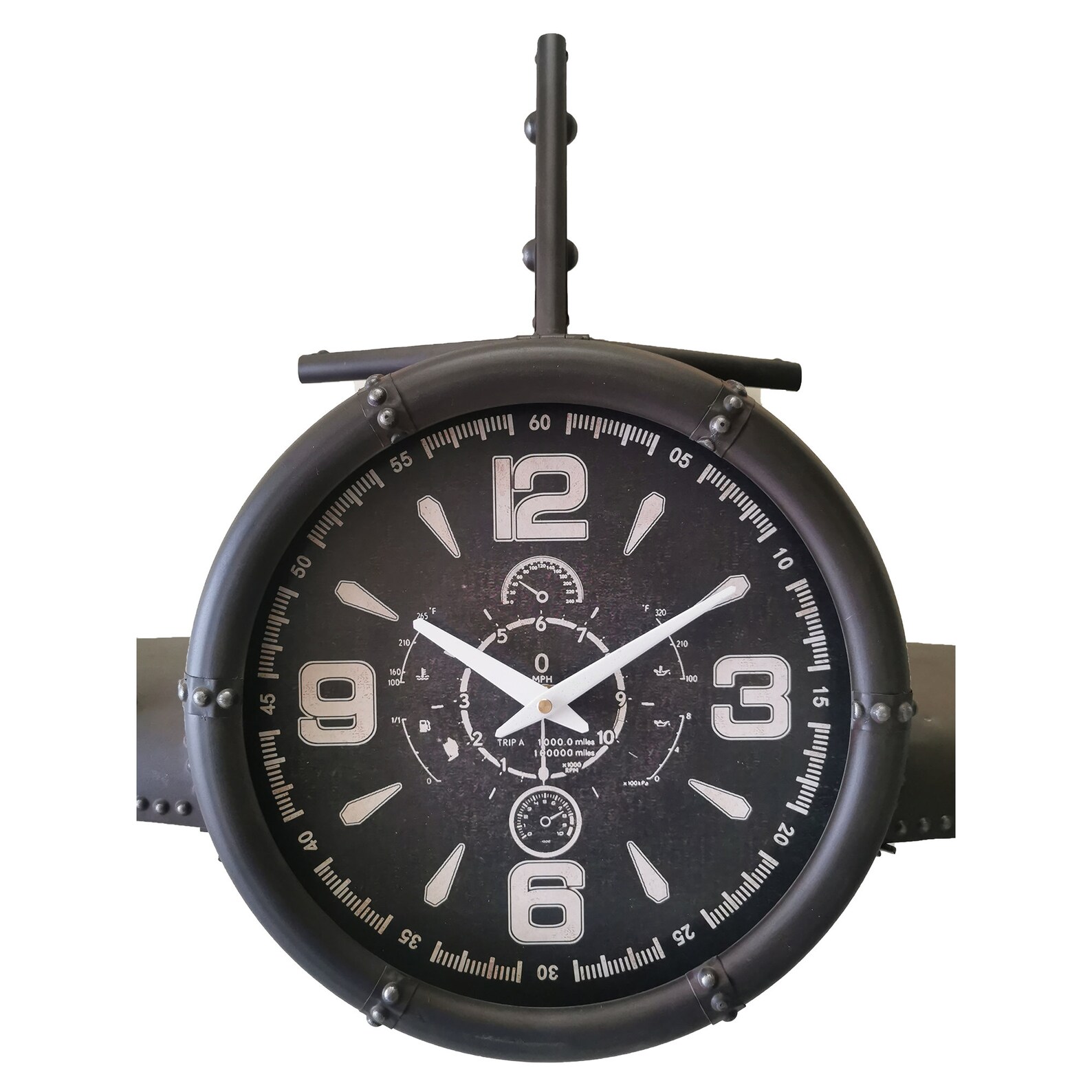 Antique Metal Airplane Wall Clock - Etsy