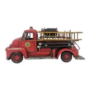 Vintage Fire Truck Metal Model - Etsy