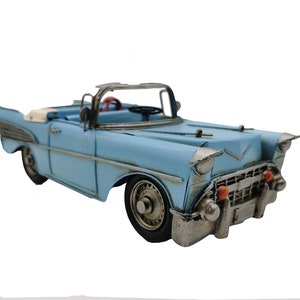 Blue Classic Convertible Car Metal Model - Etsy