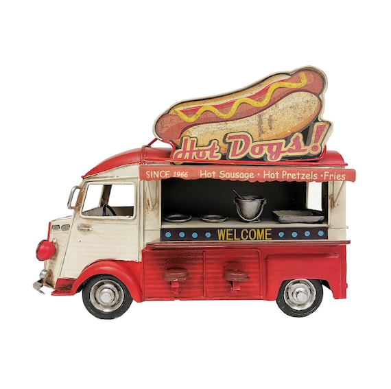Hotdog Truck Metal Model | Etsy