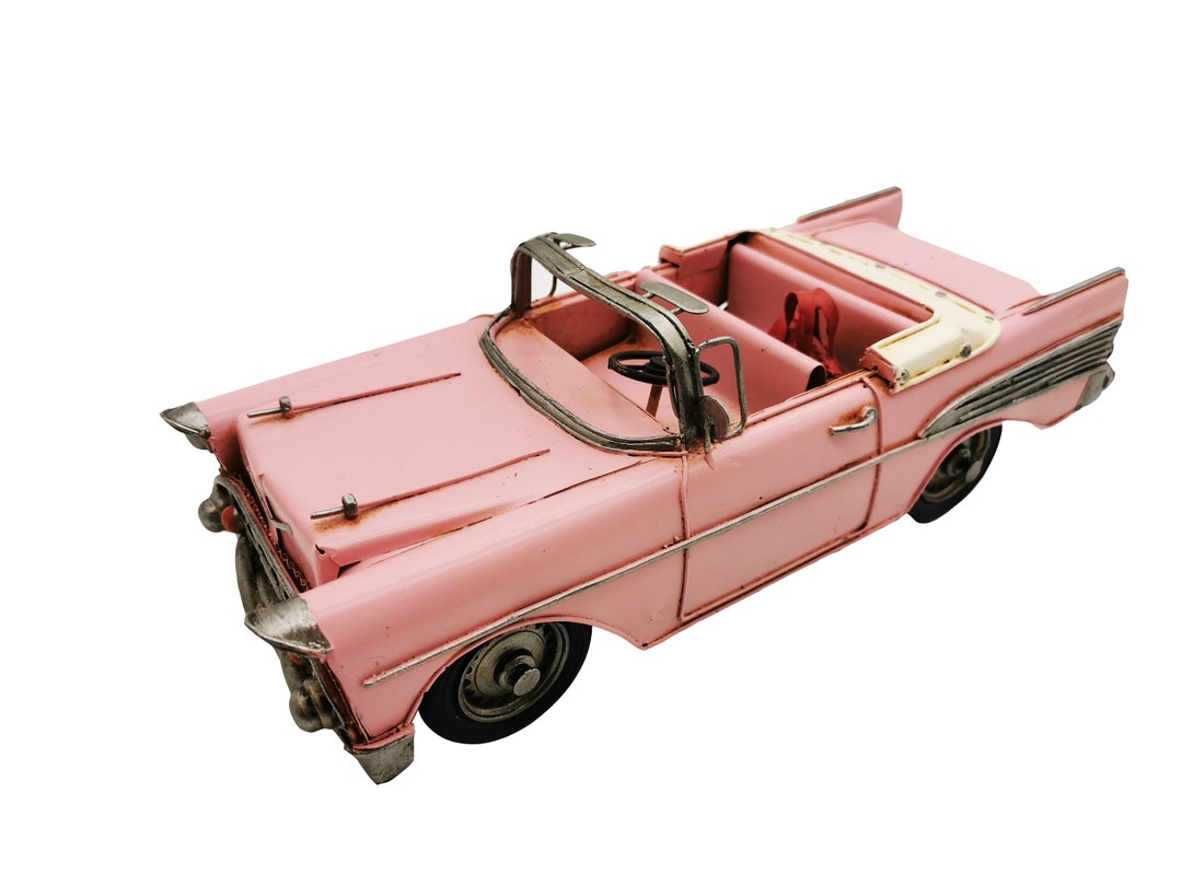 Pink Classic Convertible Car Metal Model - Etsy