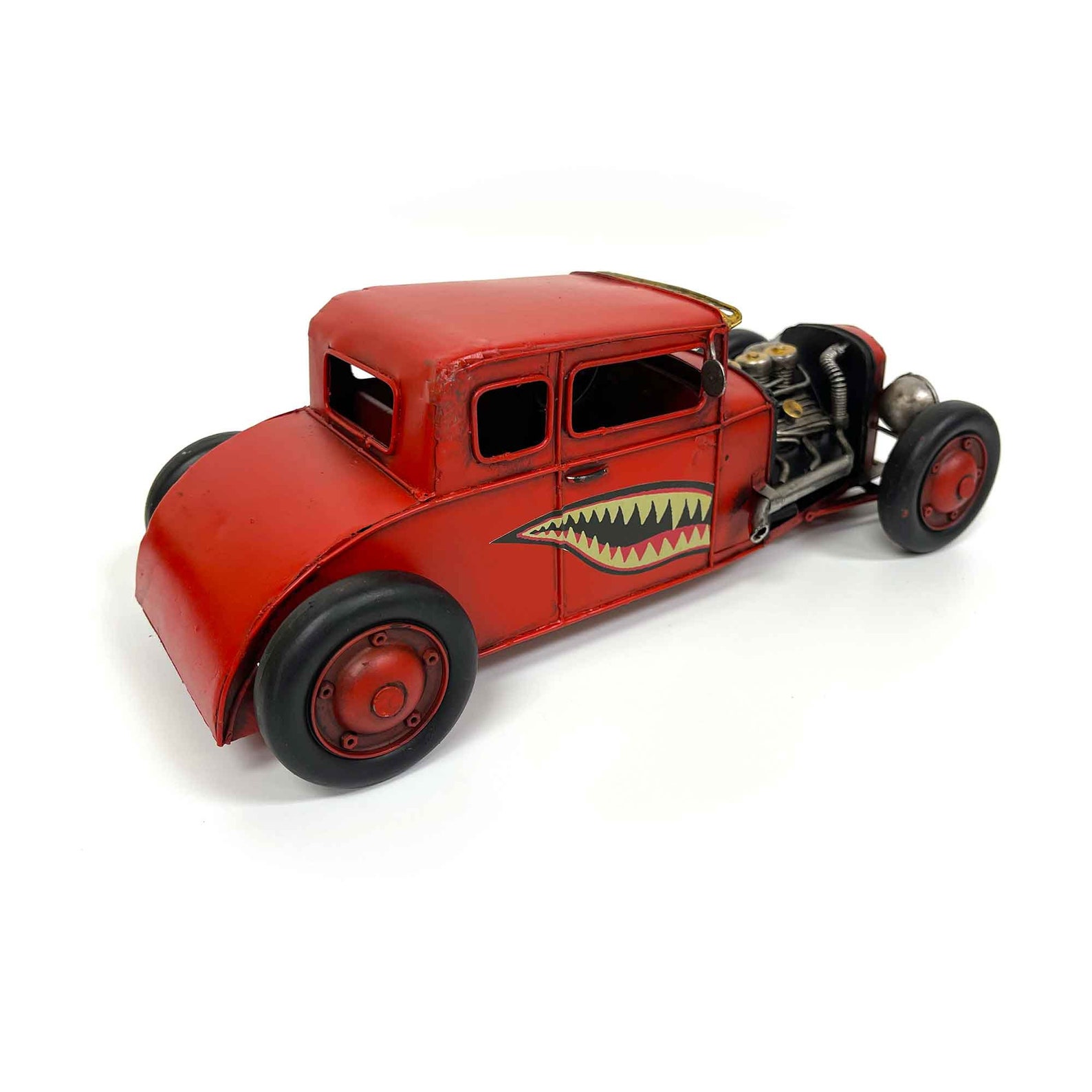 Red Vintage Hot Rod Metal Model - Etsy