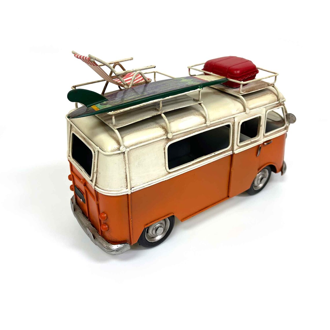 Vintage Orange Bus Metal Model - Etsy