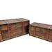 Brown Wood Chest Set, Set of 2 - Etsy