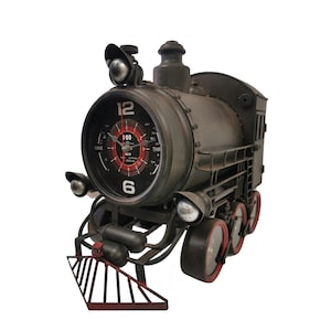 Steam Locomotive Wall Clock With 6 Time Zones - Etsy Canada