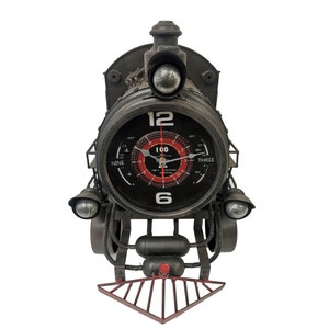 Steam Locomotive Wall Clock With 6 Time Zones - Etsy
