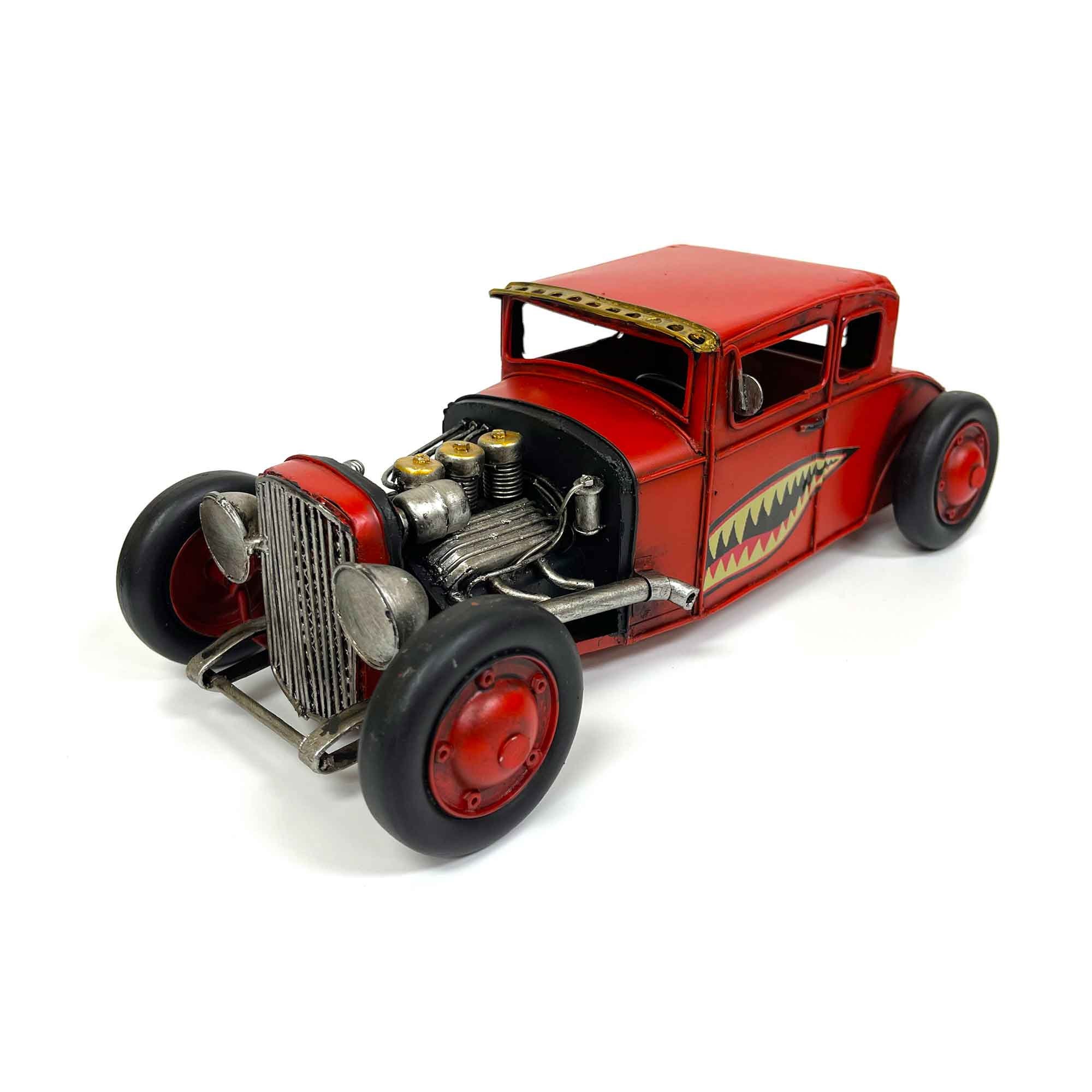 Red Vintage Hot Rod Metal Model - Etsy