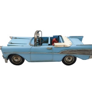 Blue Classic Convertible Car Metal Model - Etsy