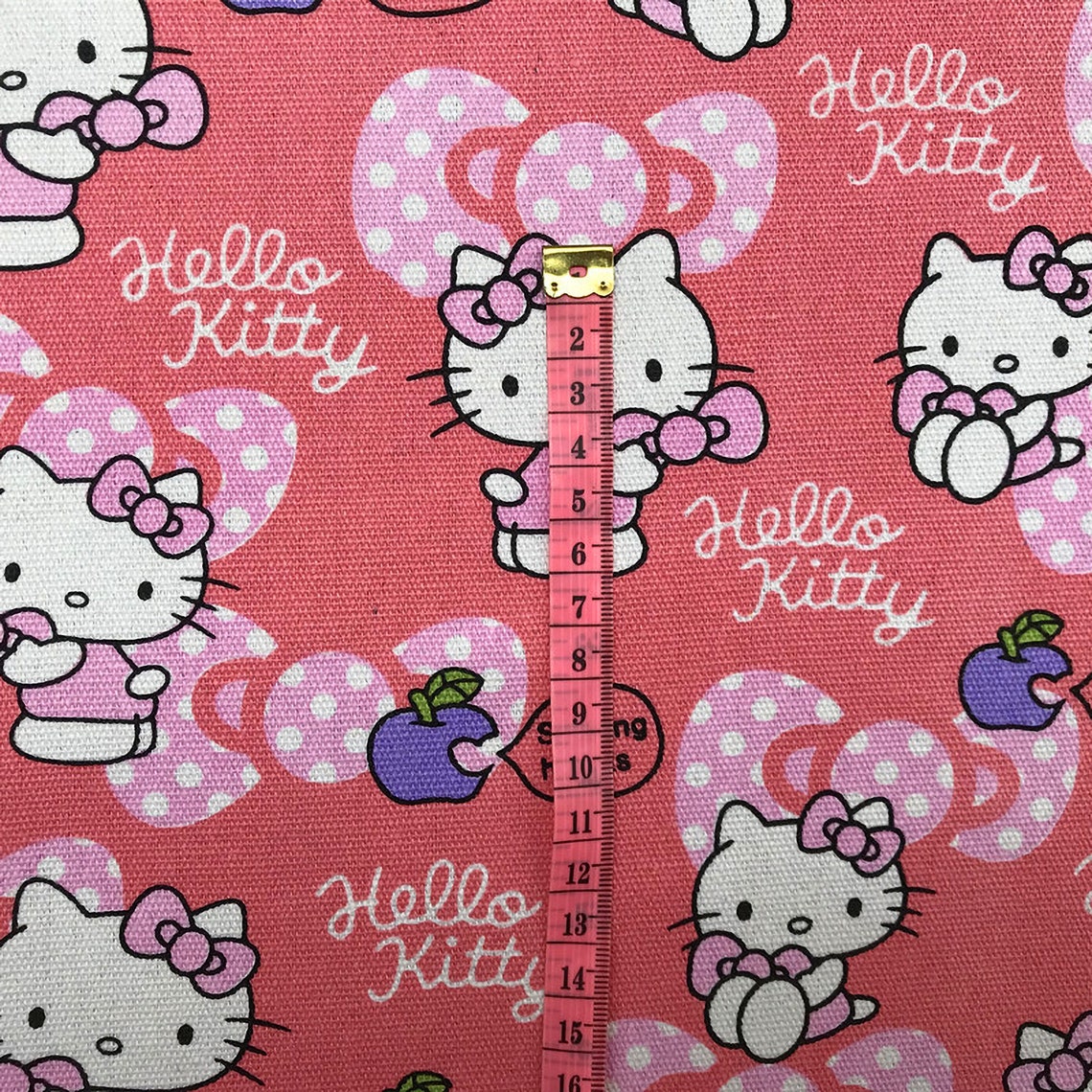 Hello Kitty FabricSolid Canvas Fabric Cotton Canvas Fabric | Etsy