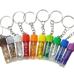 Mini Vacutainer Glitter Keychain | Phlebotomist Blood Draw Gift ...