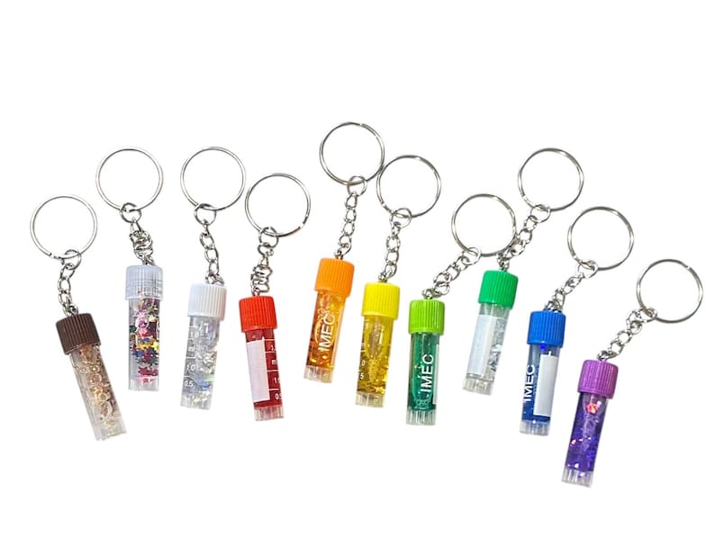 Mini Vacutainer Glitter Keychain | Phlebotomist Blood Draw Gift ...