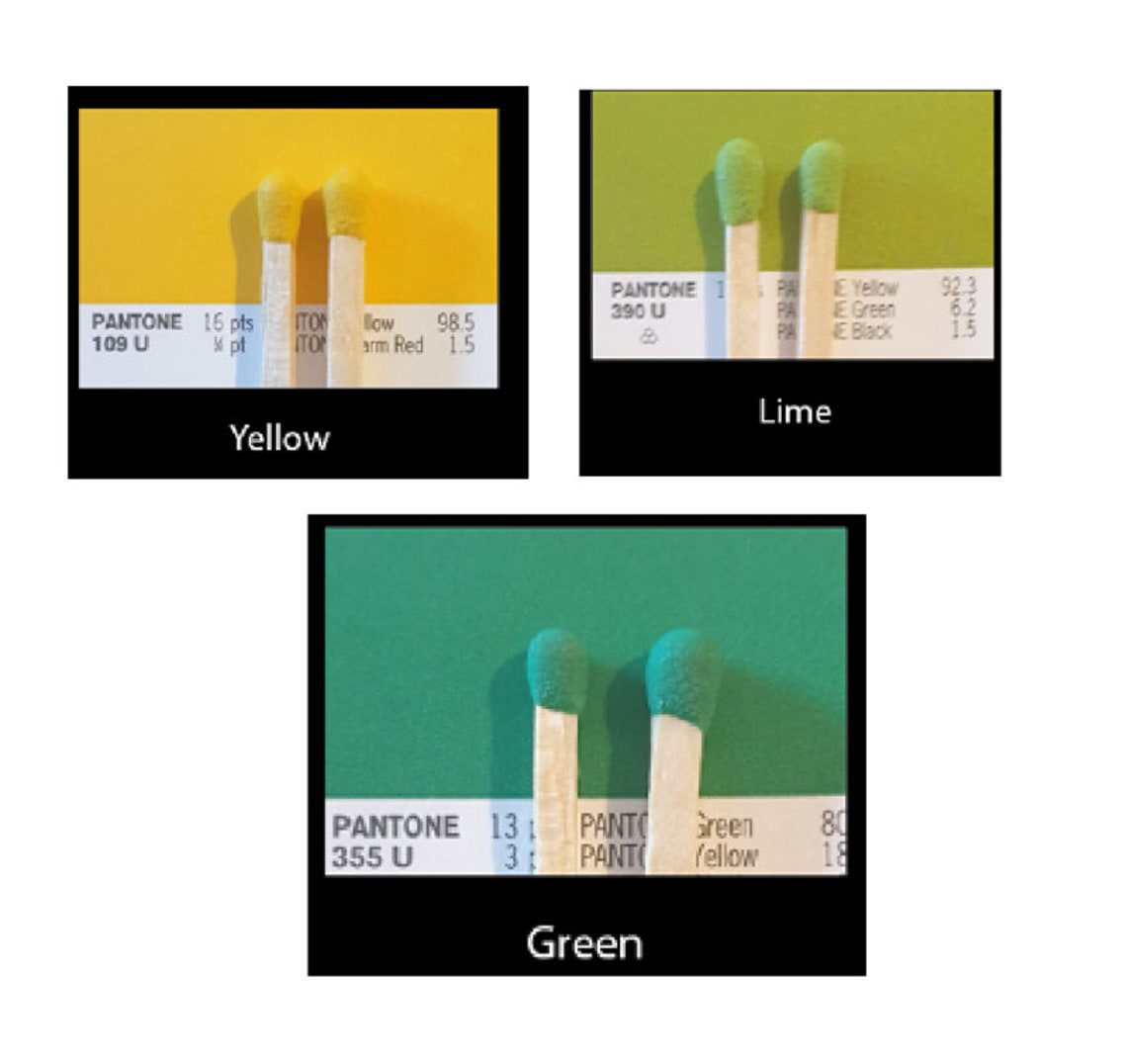 Luxury Long Coloured Matches Refill. 8.7cm/87mm/3.5 Inches With Strike ...
