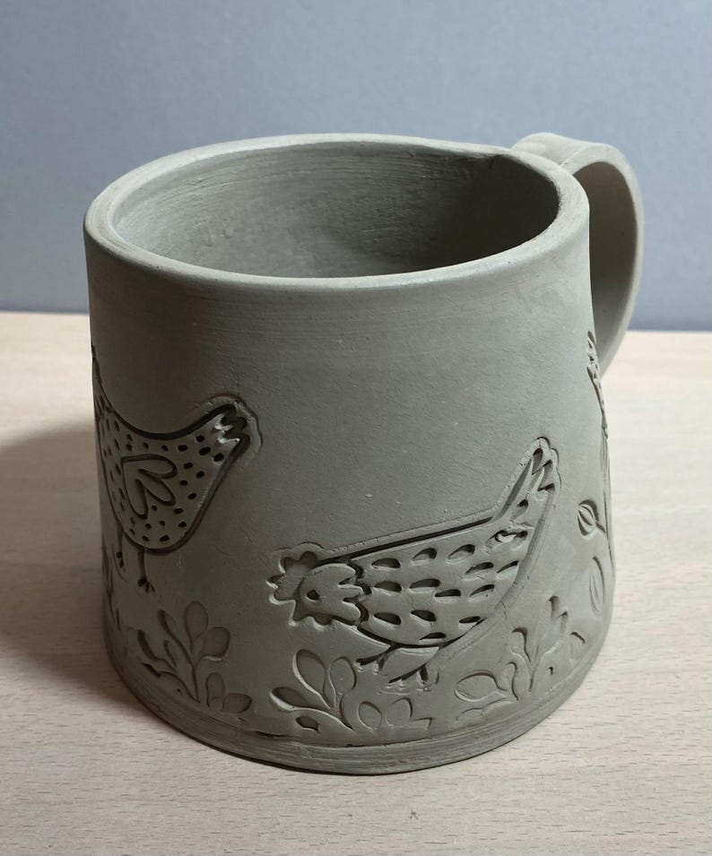 Printable Pottery Templates for Conical Mug With Round or Square Base ...
