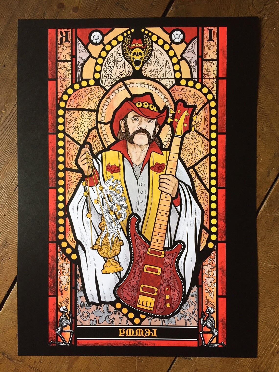 Lemmy Motorhead Stained Glass Print - Etsy