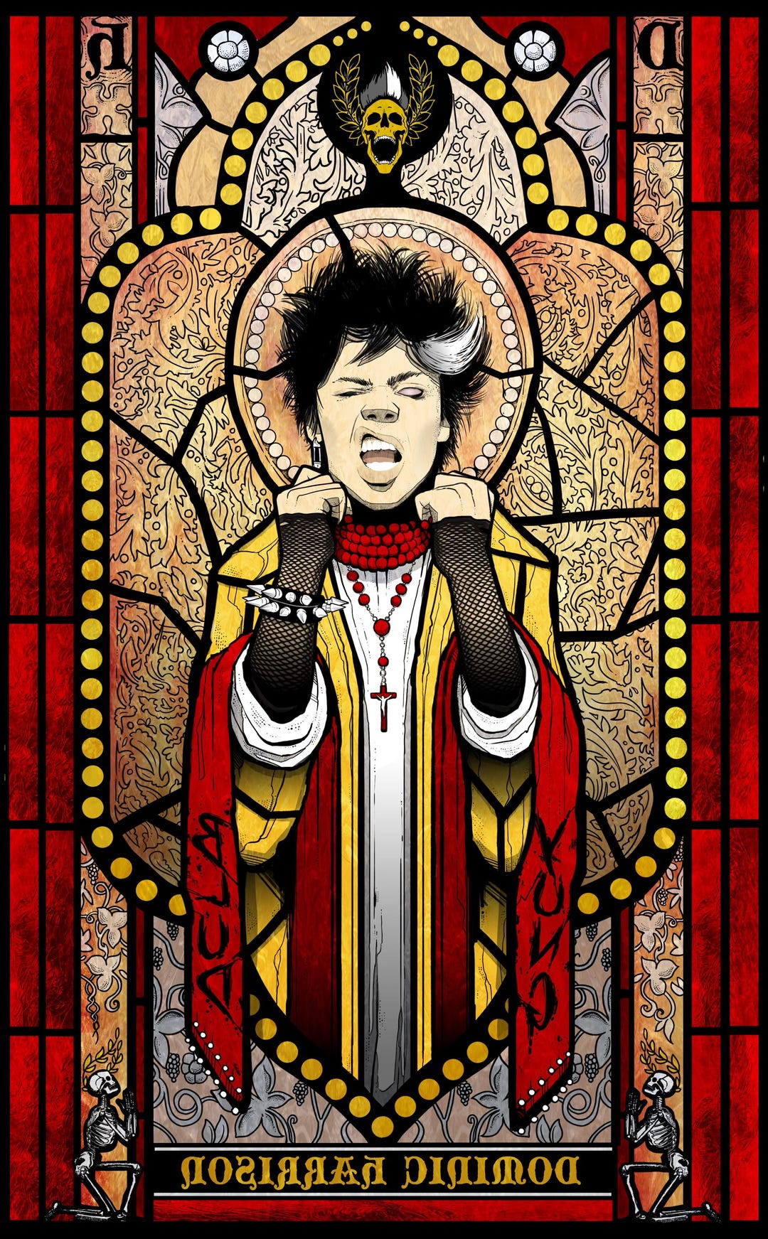 Yungblud Dominic Harrison Stained Glass Print - Etsy